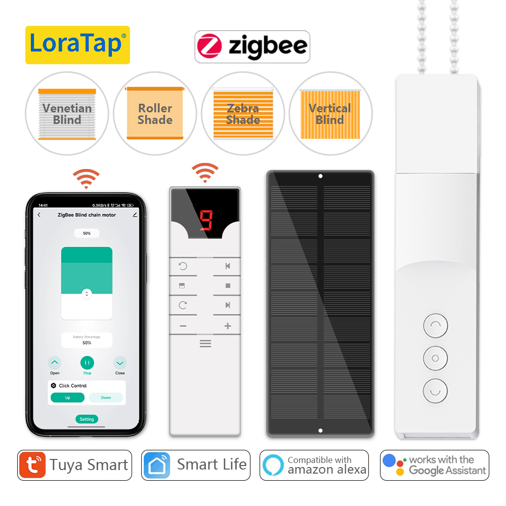 LoraTap ZigBee, persianas enrollables motorizadas, Motor de accionamiento, alimentado por ...