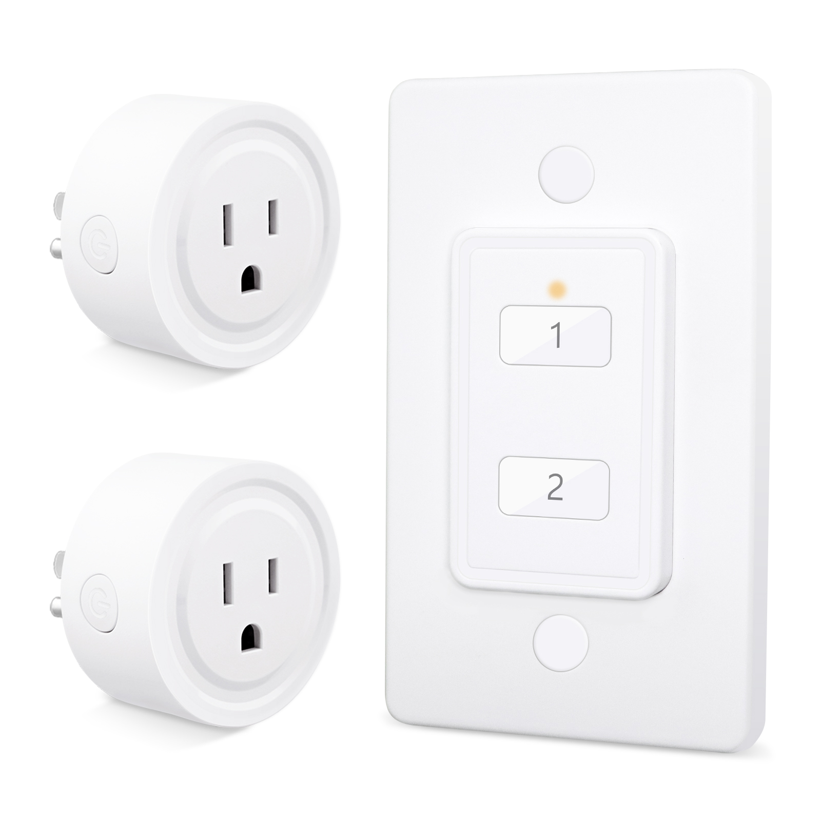 LoraTap Mini Wireless Remote Control Outlet Plug Adapter (2 Pack) with ...